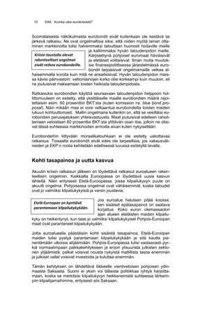 Kuinka ulos eurokriisistä? | PDF