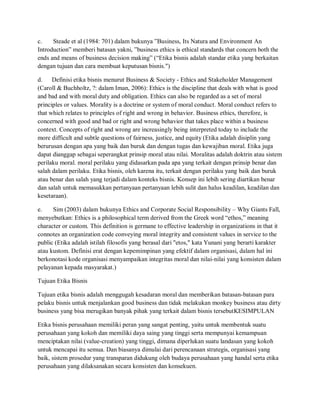 business ethic and good governance kuis dan forum | PDF