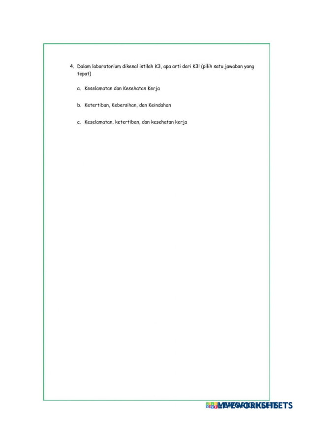 Kuis alat alat labor.pdf IPA kelas 7 semester 1 | PDF