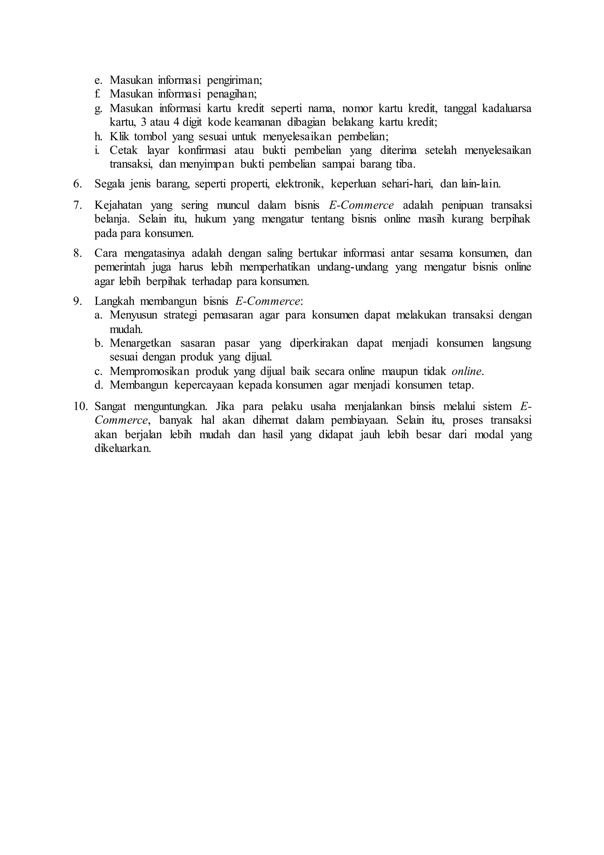 Kuis E-Commerce | DOCX