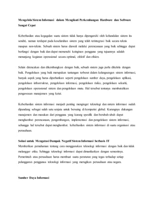 Mengelola Sumber Daya Informasi (SDI) | DOCX