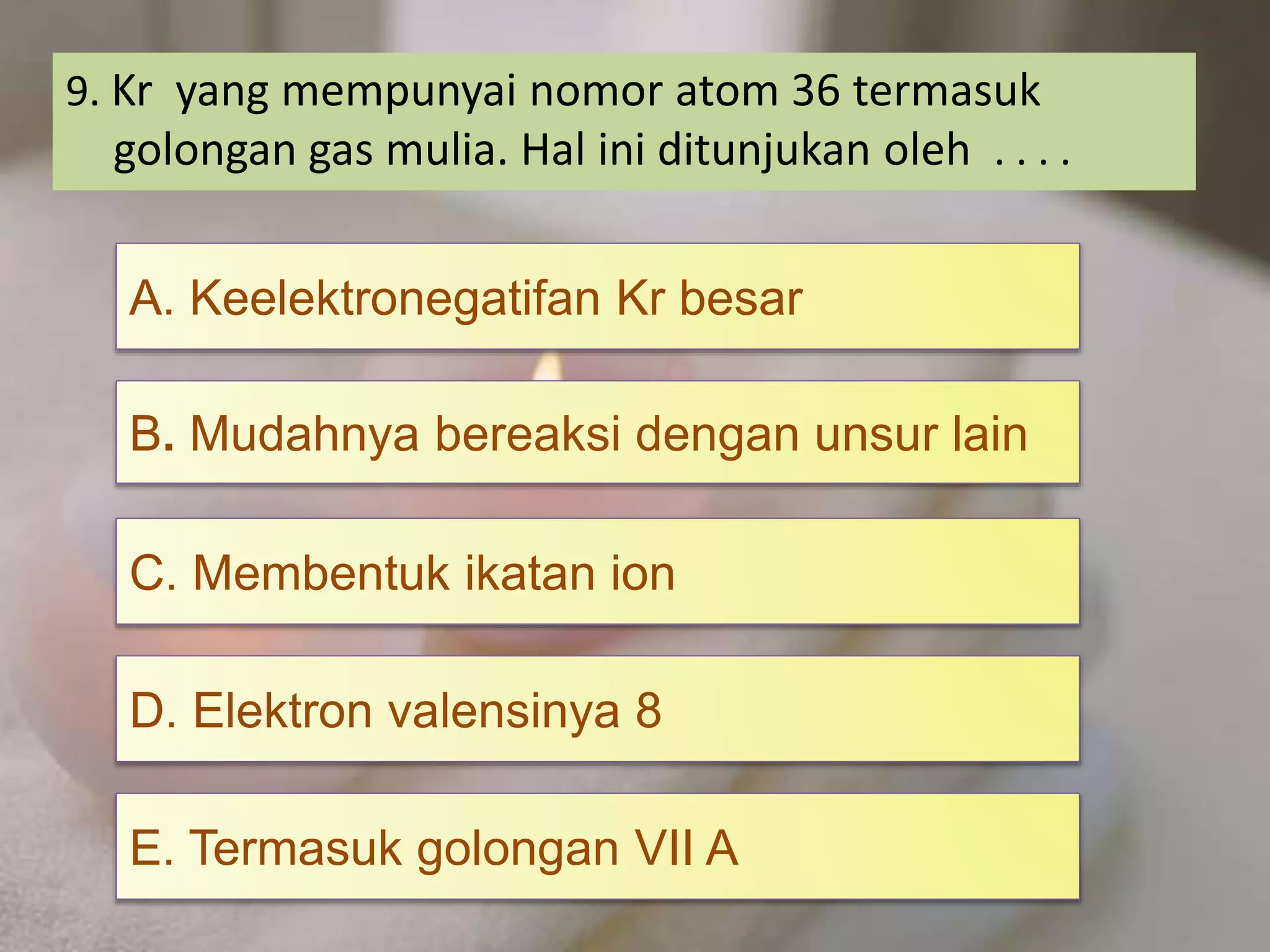 Kuis ikatan kimia | PPTX