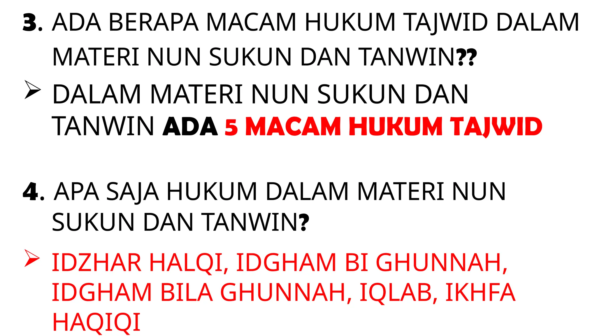 KUIS TAJWID (Hukum Nun Sukun dan Tanwin).pptx