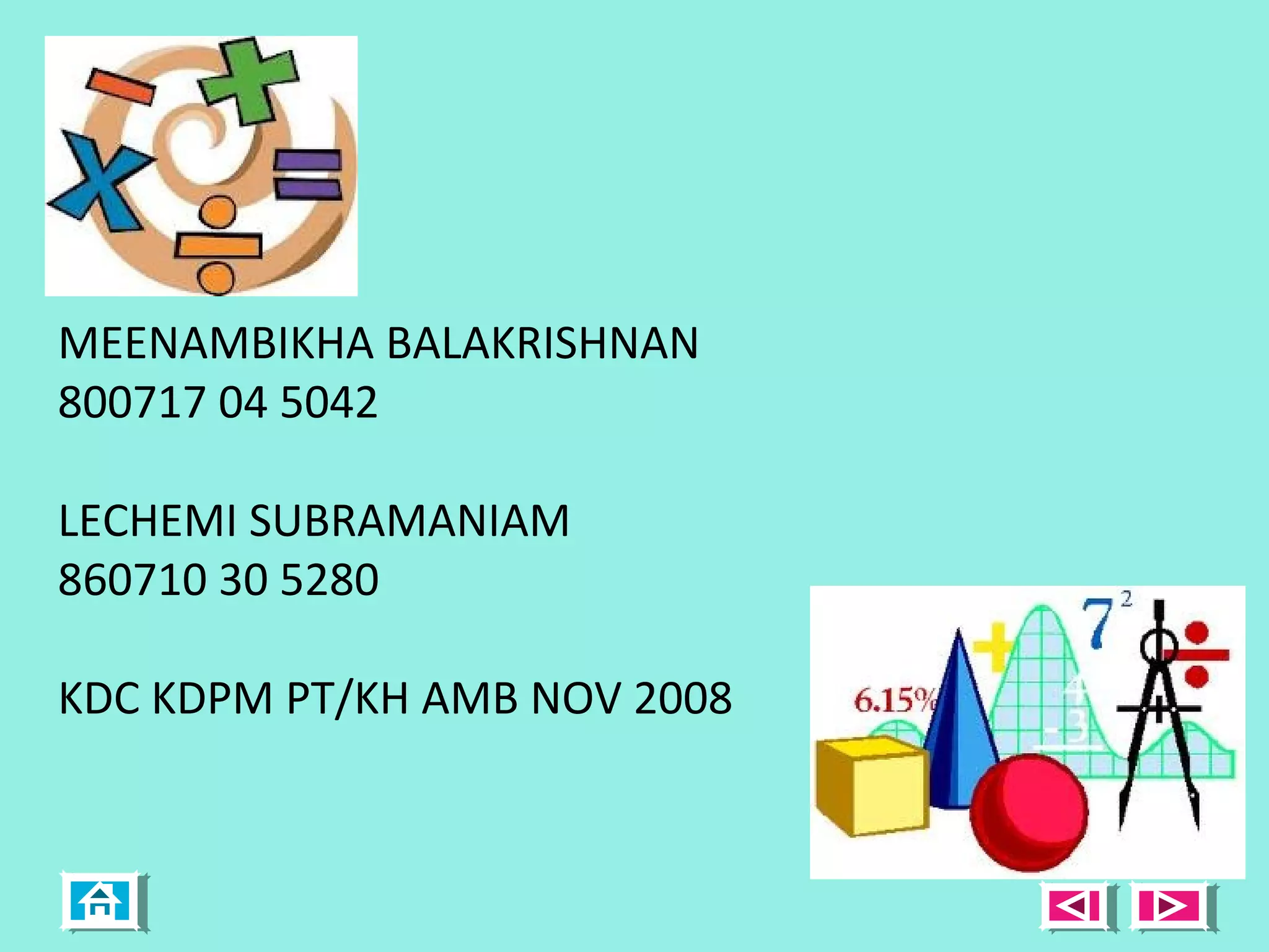 Kuiz matematik | PPT