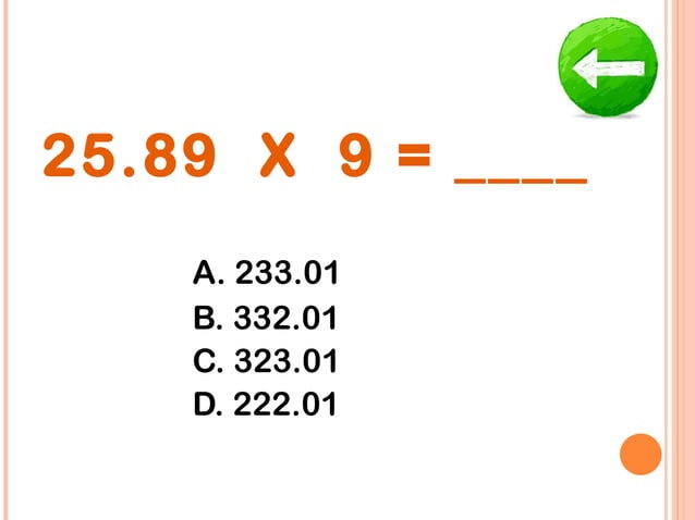 Kuiz math perpuluhan | PPT