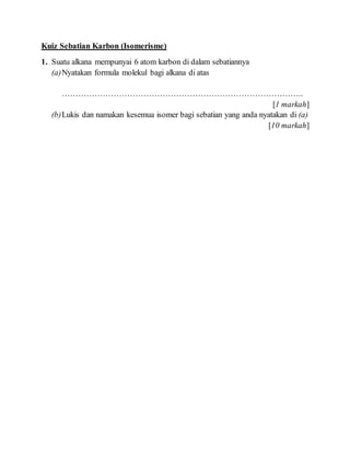 Kuiz sebatian karbon1 | DOCX