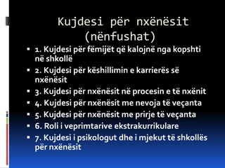 Kujdesi për nxënësit | PPTX