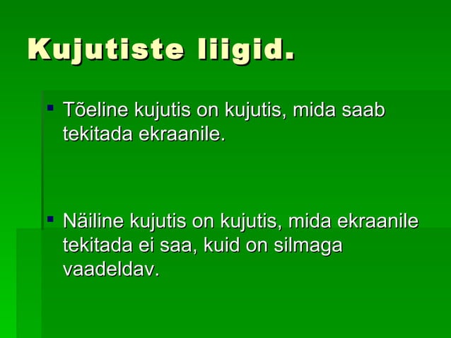 Kujutiste liigid | PPT