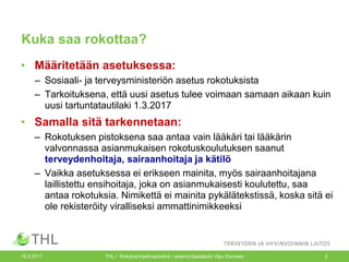 Kuka saa rokottaa | PPTX