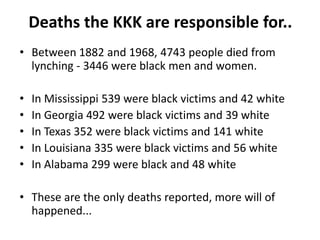 Ku klux klan | PPTX