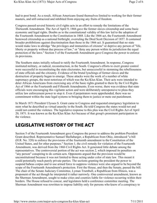 KU KLUX KLAN ACT | PDF