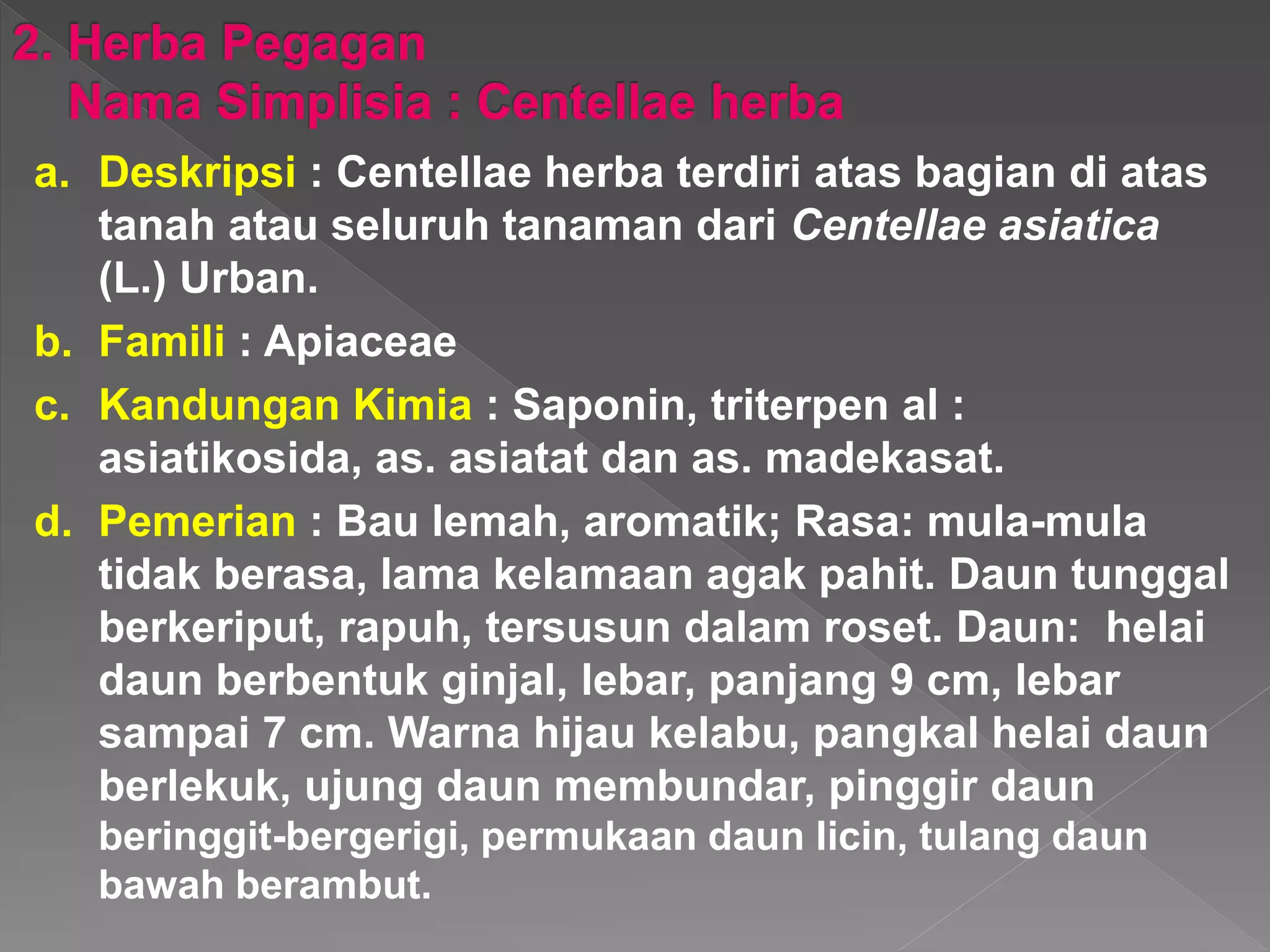Kul. iv. simplisia tumbuhan | PPT