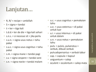 Kul1. Ilmu Farmasetika | PPTX