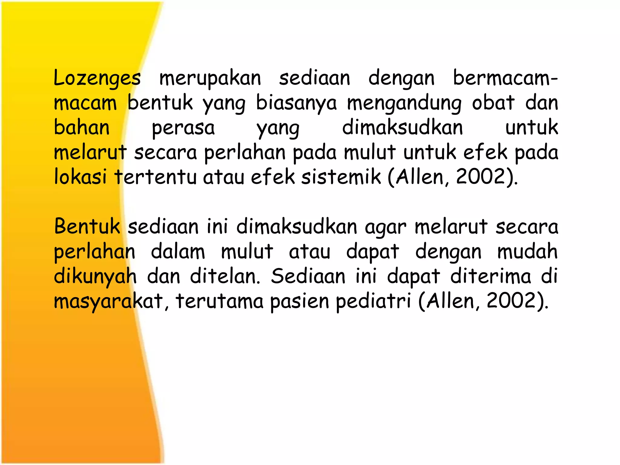 PENGANTAR SEDIAAN FARMASI | PPT