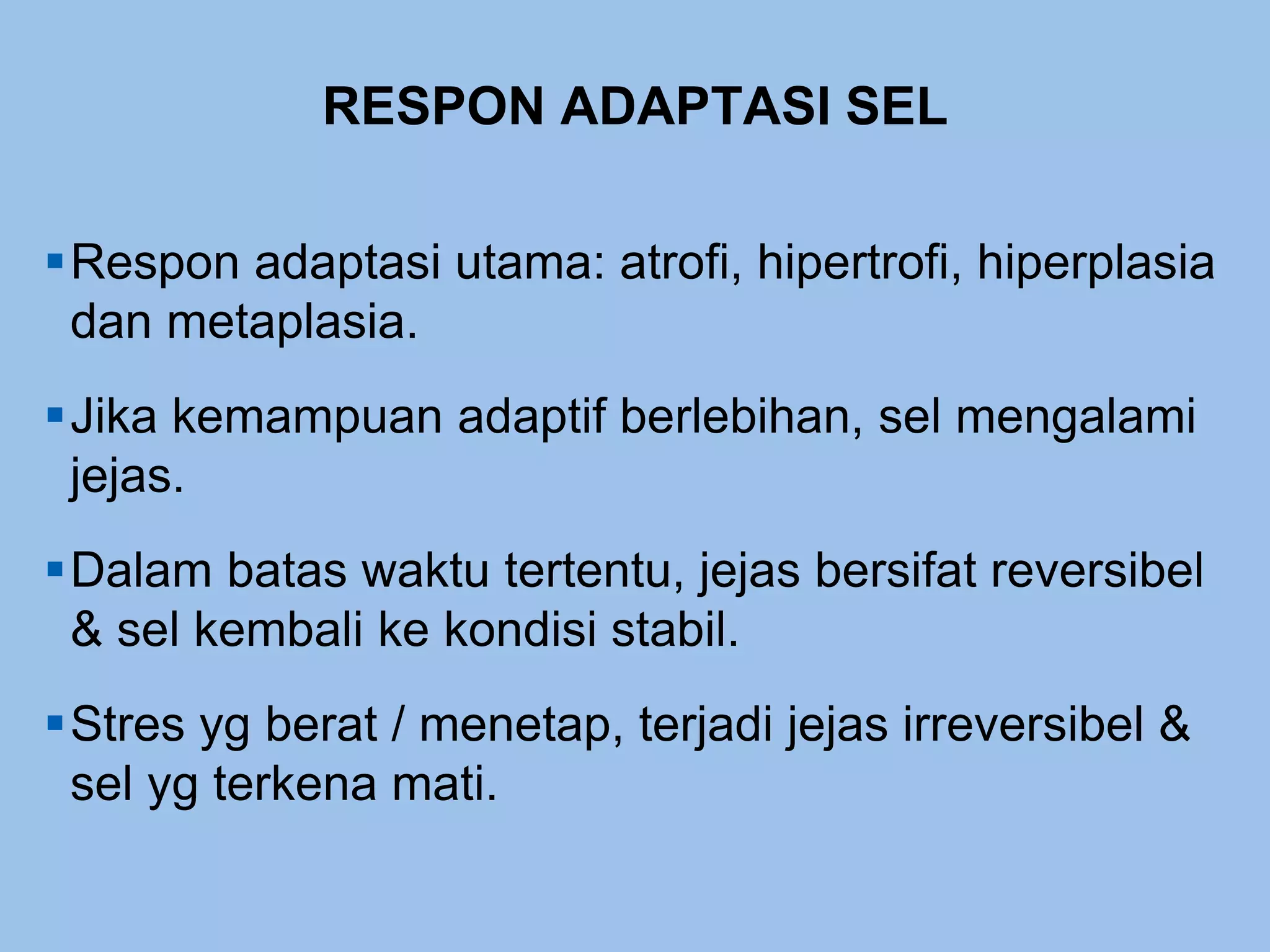 Kuliah 2 Jejas Sel | PPT