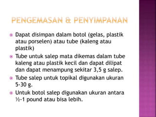 Kul2. metode pembuatan salep | PPTX