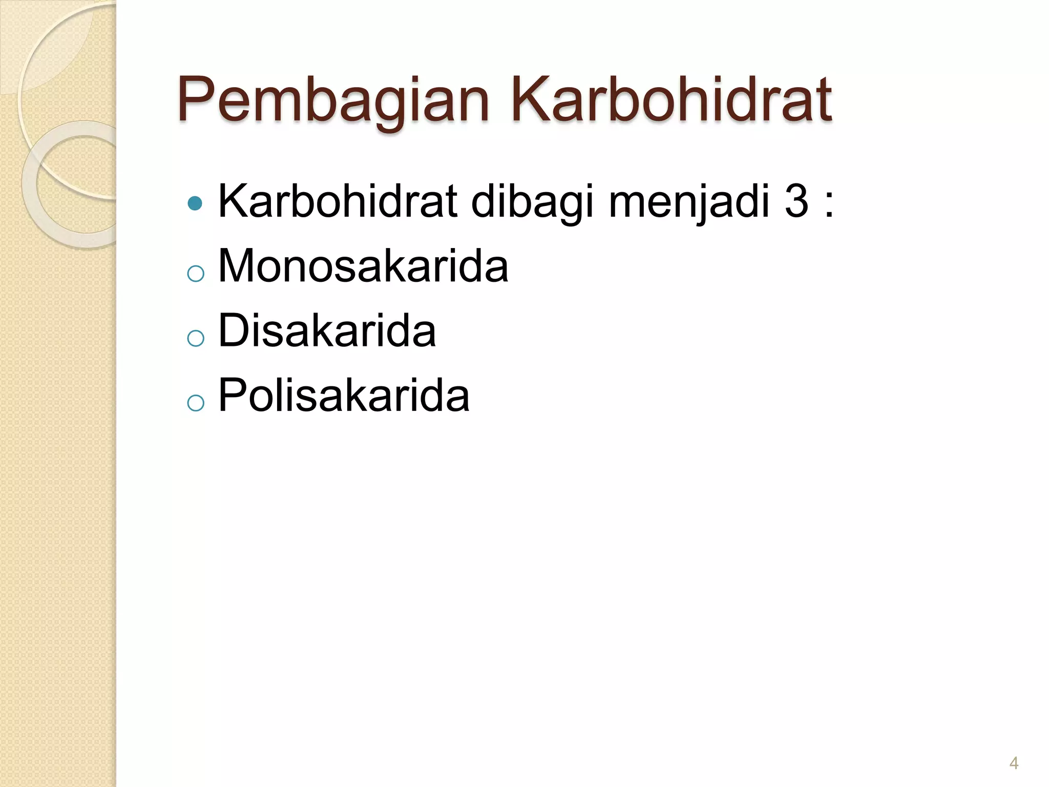 Karbohidrat dan Pengujiannya | PPT