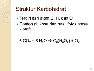 Karbohidrat dan Pengujiannya | PPT