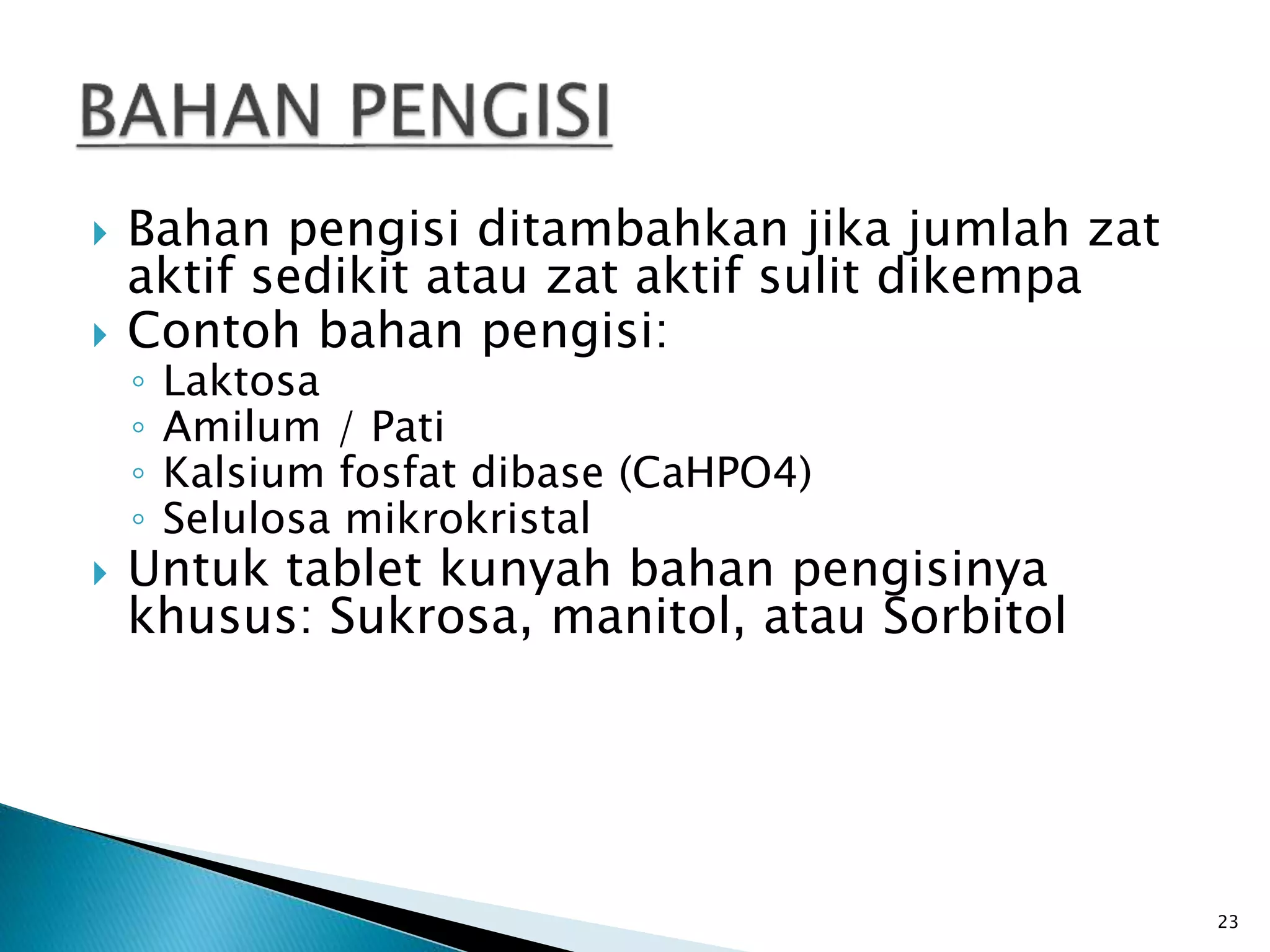 TABLET DAN METODE PEMBUATAN TABLET | PPTX