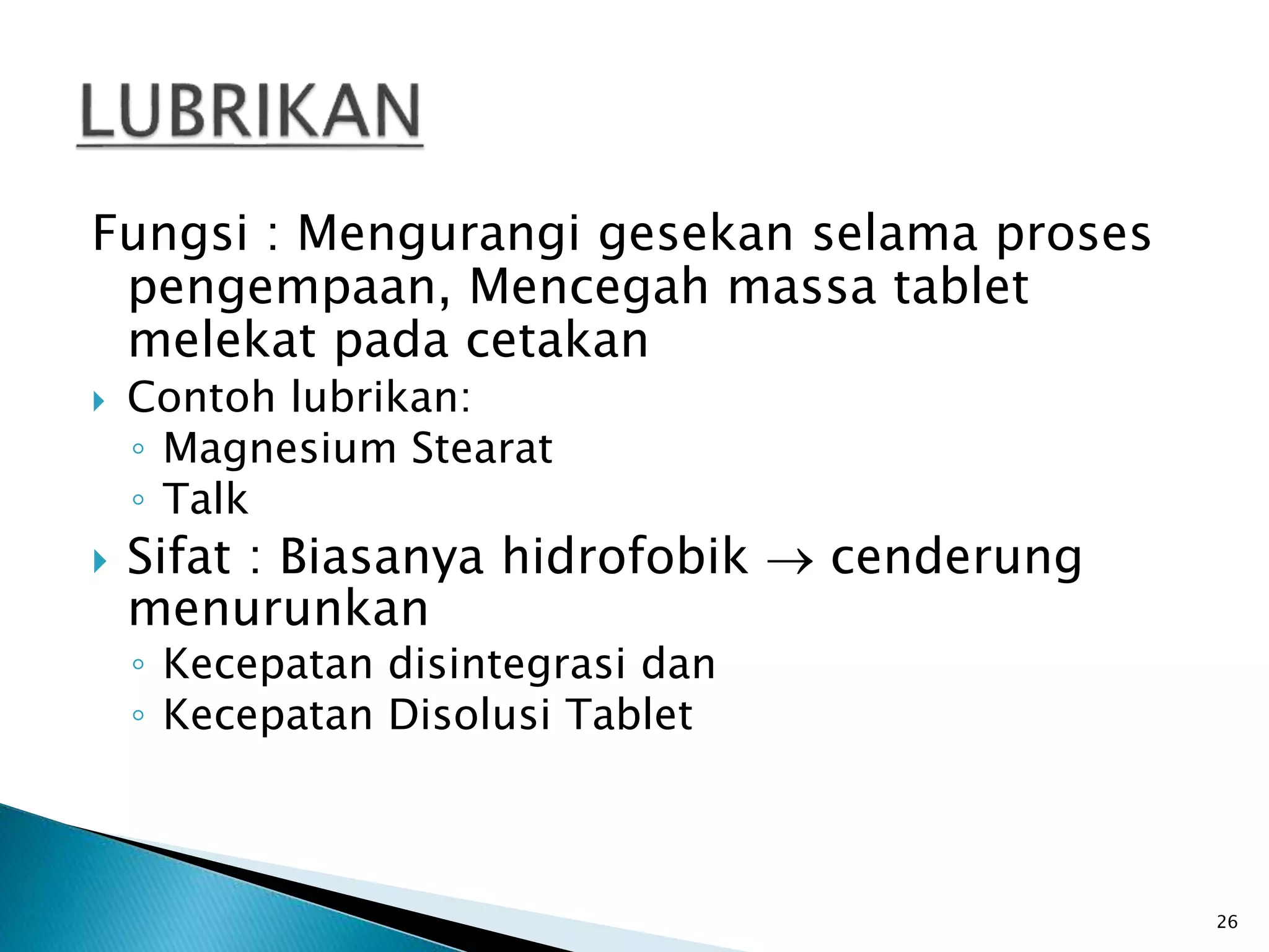 TABLET DAN METODE PEMBUATAN TABLET | PPTX