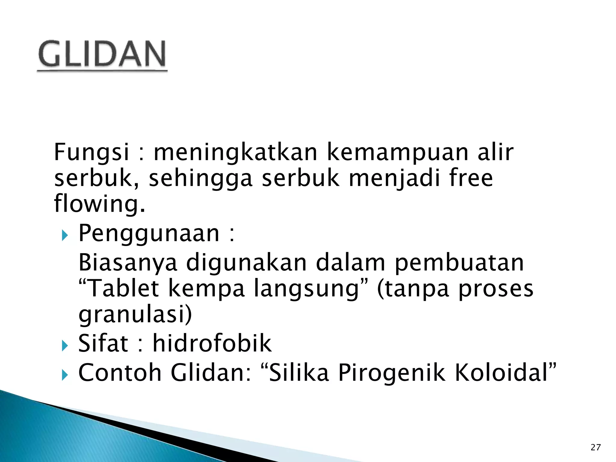 TABLET DAN METODE PEMBUATAN TABLET | PPTX