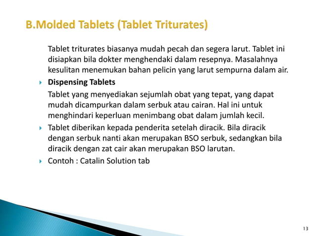 TABLET DAN METODE PEMBUATAN TABLET | PPTX