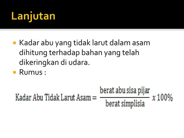 SIMPLISIA DAN PENGUJIAN MUTU | PPT
