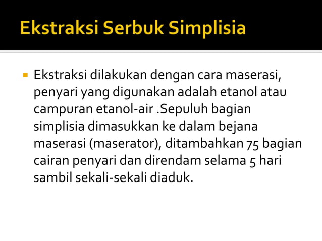 SIMPLISIA DAN PENGUJIAN MUTU | PPT