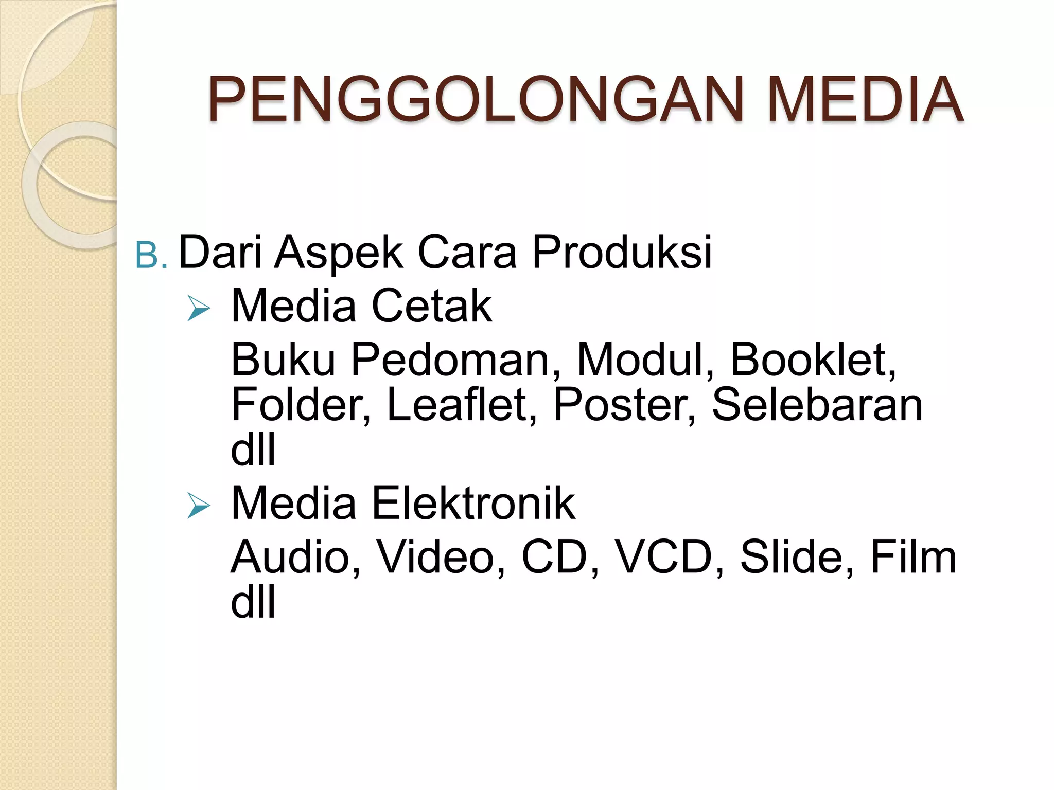 MEDIA PROMOSI KESEHATAN | PPT