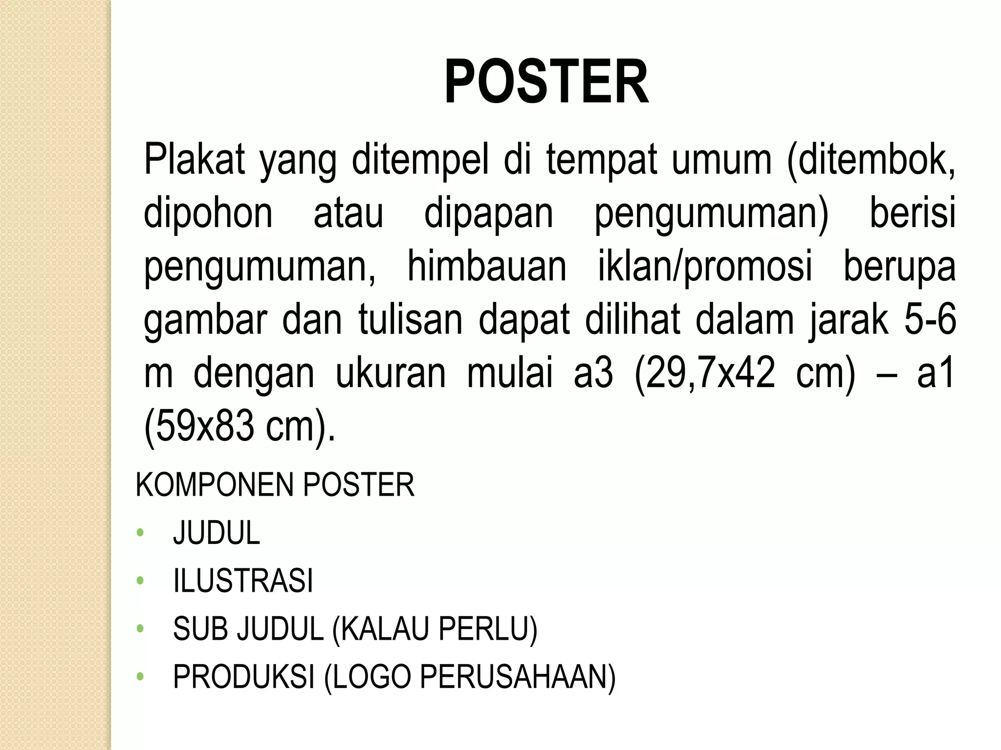 MEDIA PROMOSI KESEHATAN | PPT