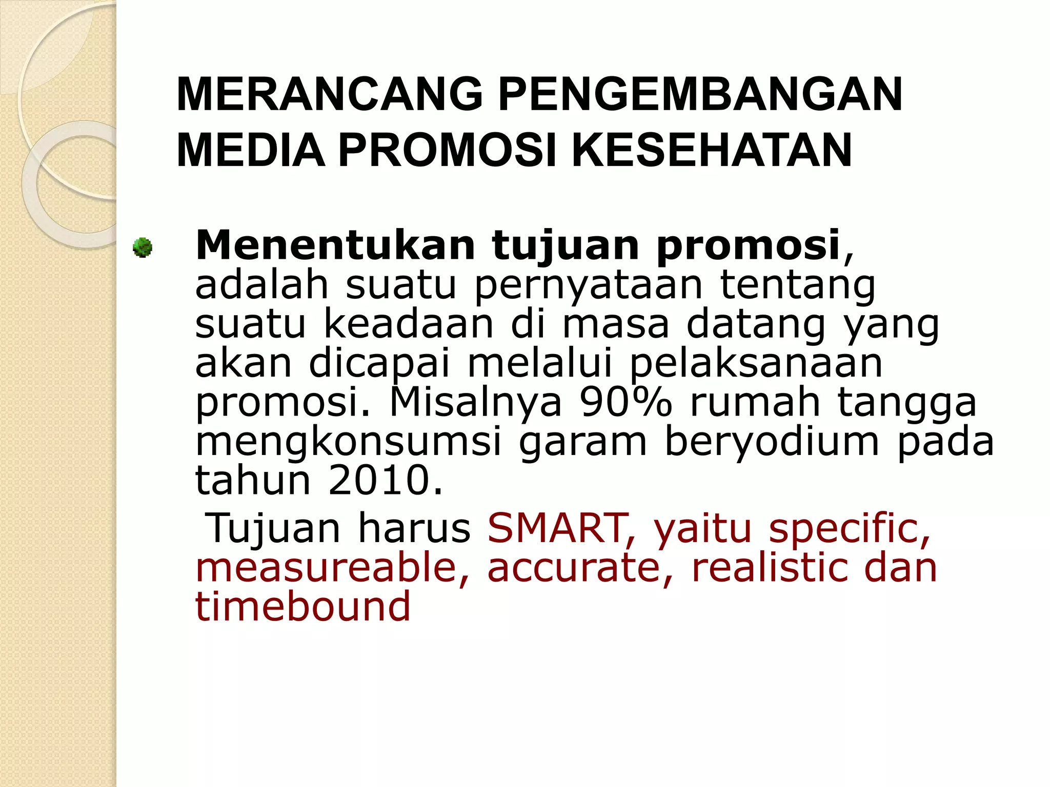 MEDIA PROMOSI KESEHATAN | PPT