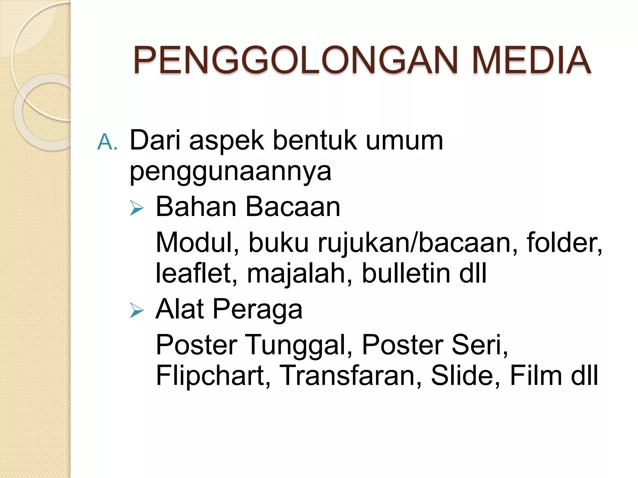 MEDIA PROMOSI KESEHATAN | PPT