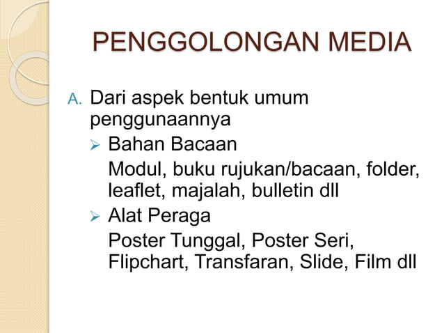 MEDIA PROMOSI KESEHATAN | PPT
