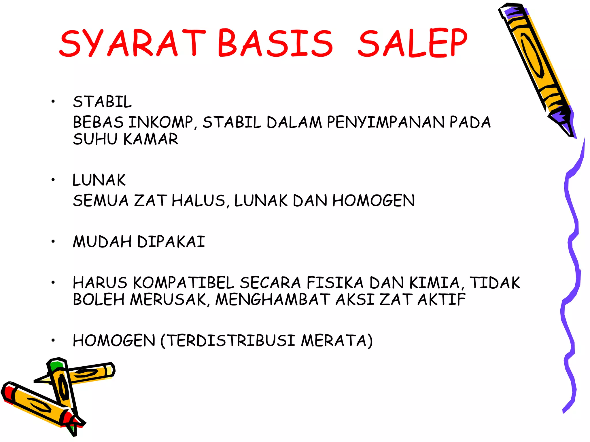 SALEP, KRIM, DAN PASTA | PPTX