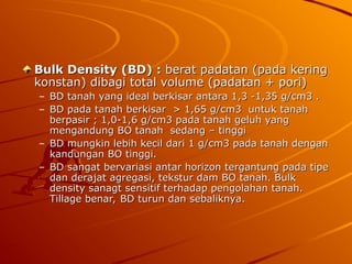 kuliah fisika tanah materi dari dasar dasar ilmu tanah | PPT