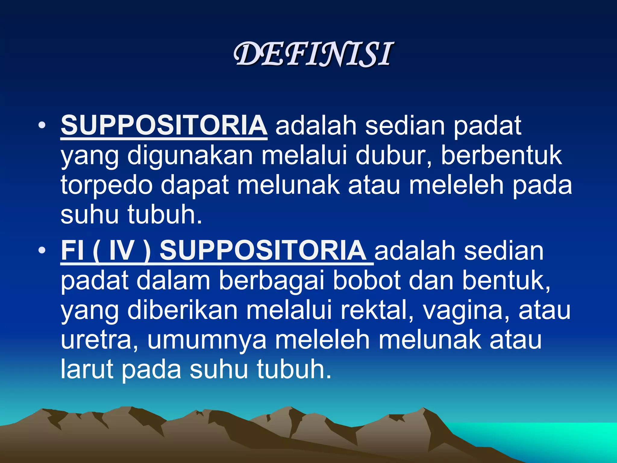 SUPPOSITORIA | PPT