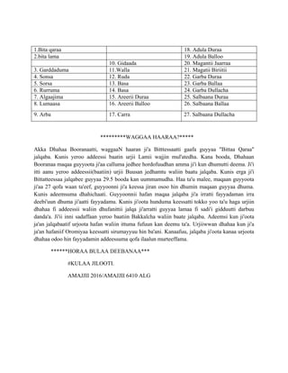 BORANA OROMO CALENDER | PDF