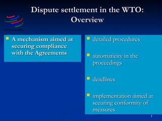 dispute settlement of WTO Secretatirat.ppt