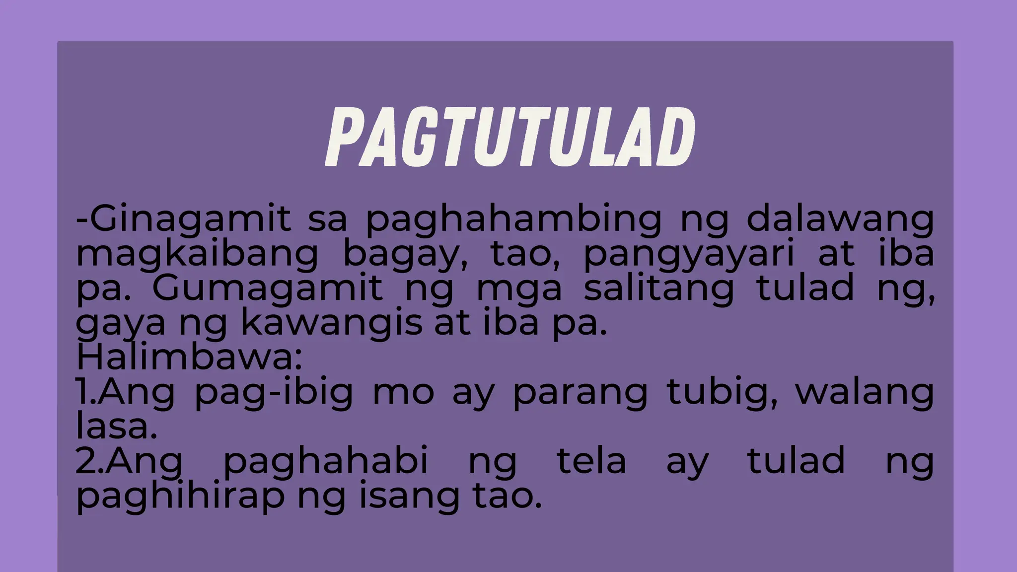 Kulay Lilang Mga Bahagi ng Pananalita Presentasyon.pptx
