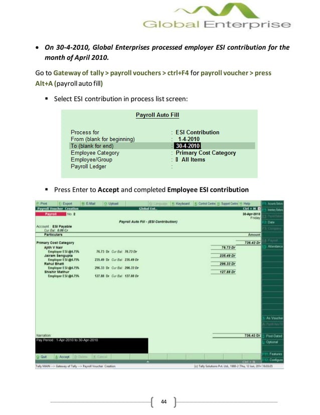 Project on Tally.ERP9