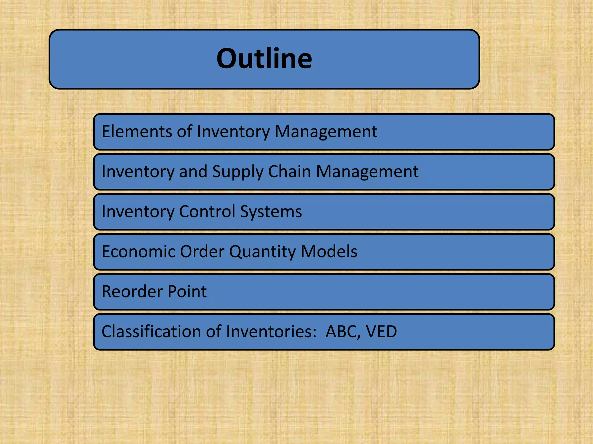 Inventory management | PPTX