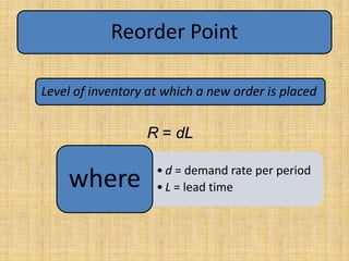 Inventory management | PPTX