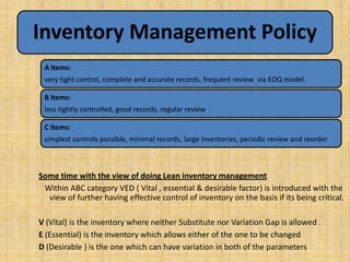 Inventory management | PPTX