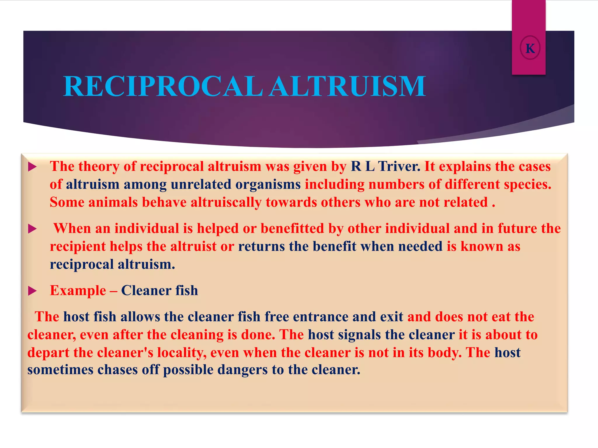 Altruism in animals and its type | PPTX