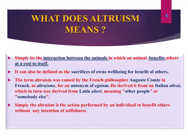 Altruism in animals and its type | PPTX