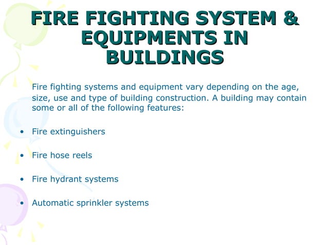 FIRE SAFETY PLAN IN A BUILDING | PPT | Indoor Environmental Quality ...