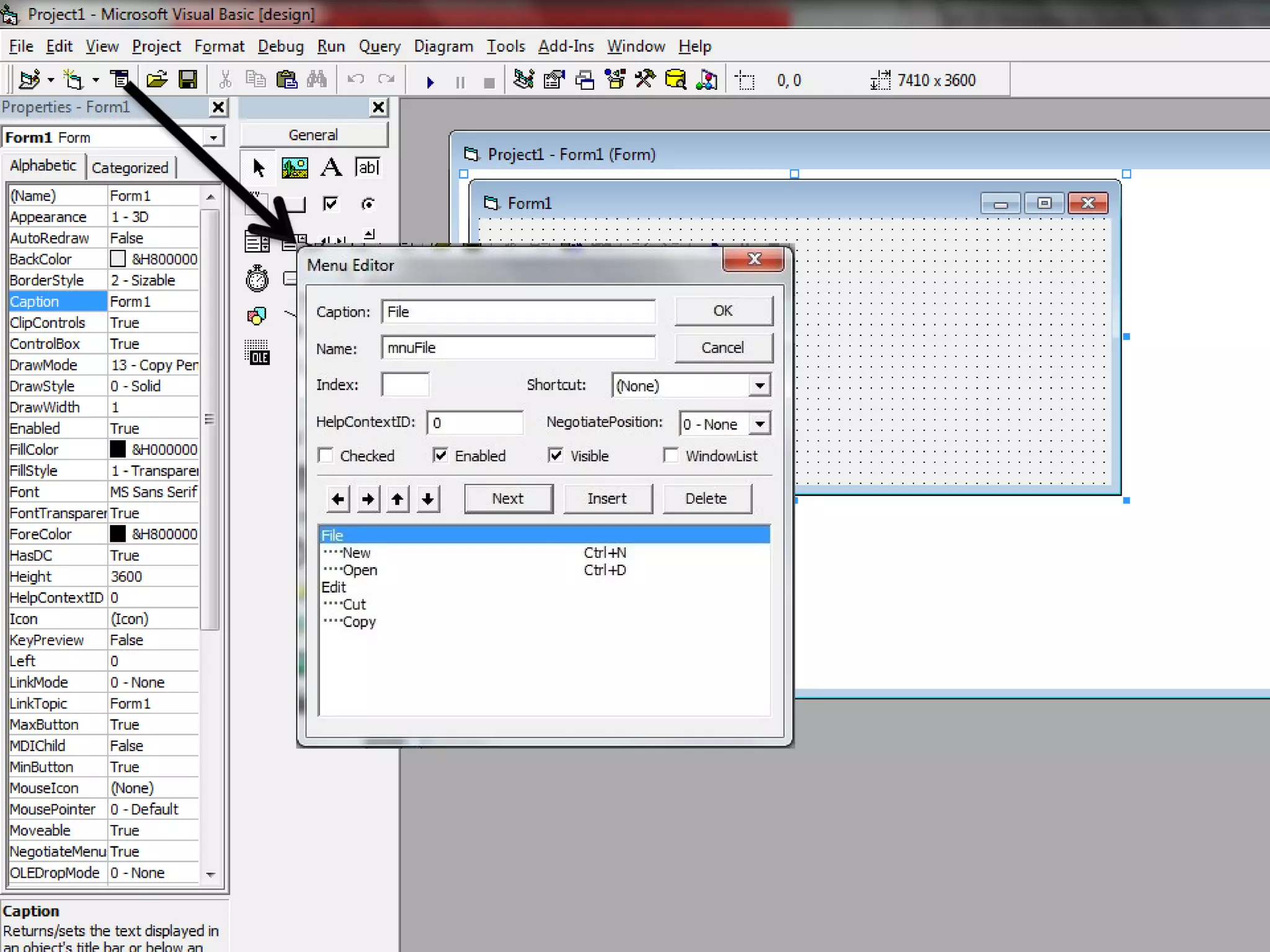 Visual Basic menu | PPT | Operating Systems | Computer Software and Applications