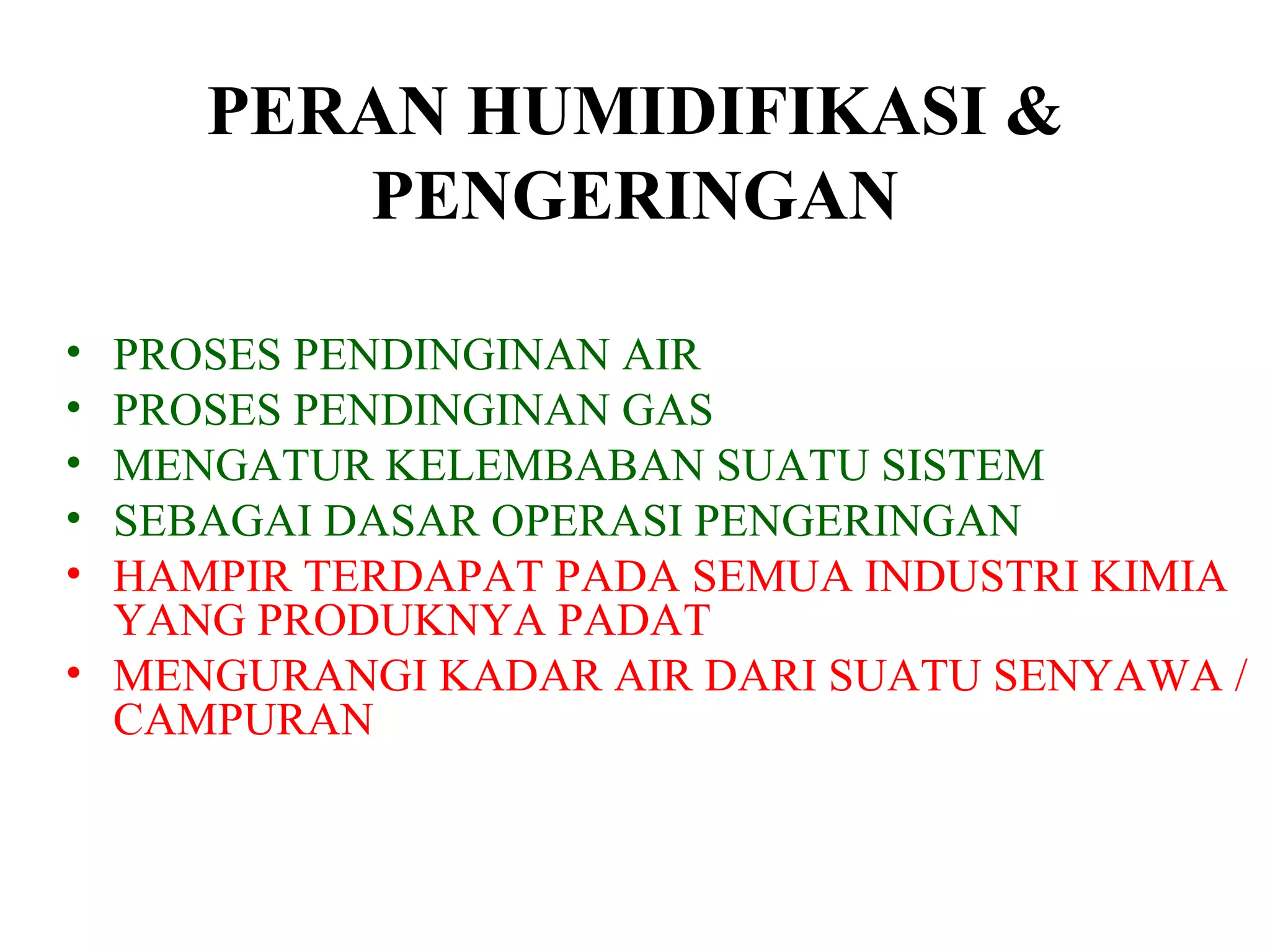 Kul Humidifikasi 1 | PPT