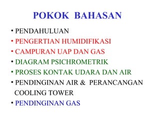 Kul Humidifikasi 1 | PPT