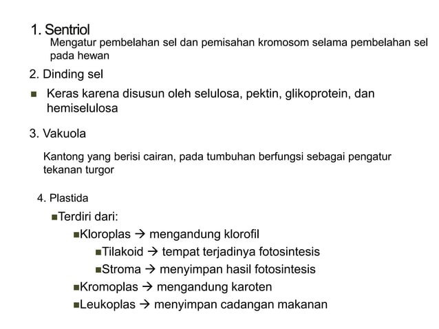 Kuliah-3-struktur-sel.ppt struktur dan fungsi tertentu. Tempat ...